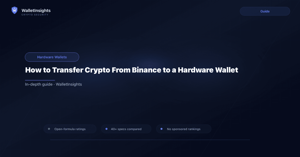 Transfer Crypto From Binance to a Hardware Wallet